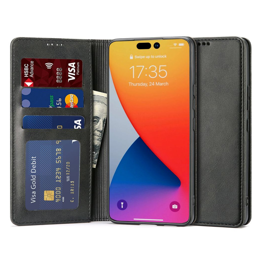 Купить чехол-книжка Tech-Protect для iPhone 14 Pro Wallet Magnet черная ...