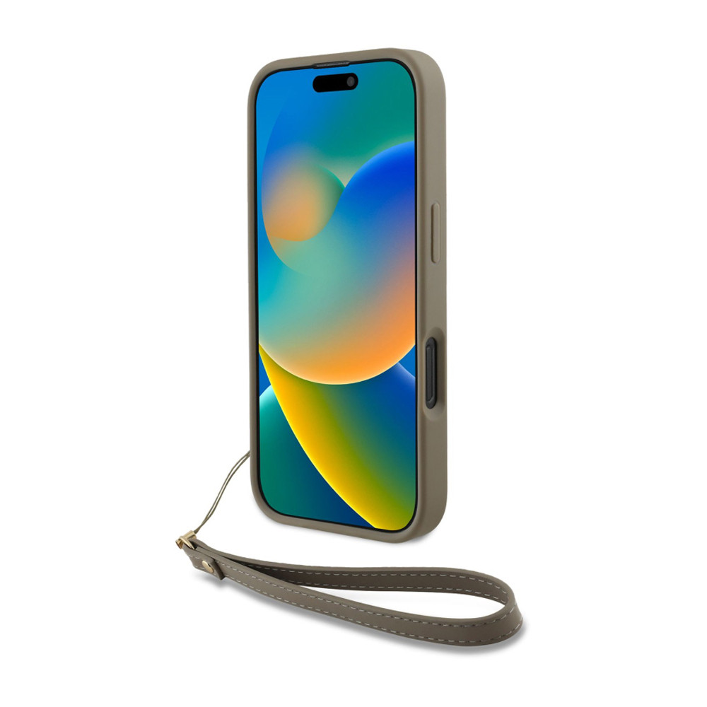 Купить накладка DKNY для iPhone 16 Pro Max PU Stack metal logo + Hand ...
